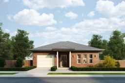 Visualiser: Single Storey Brick House Single Garage - B&D Australia
